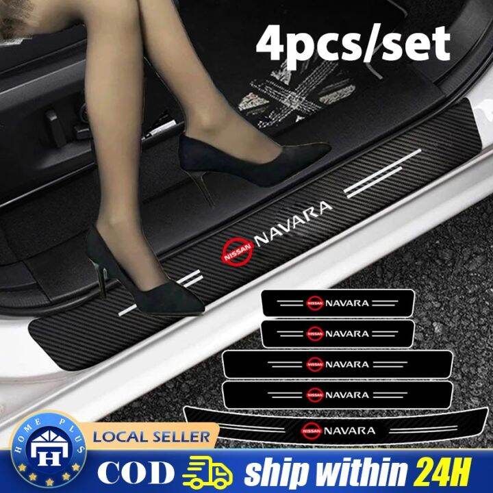 【Nissan NAVARA 】4pcs Honda Logo Car Door Step Sill Sticker Anti Scratch ...