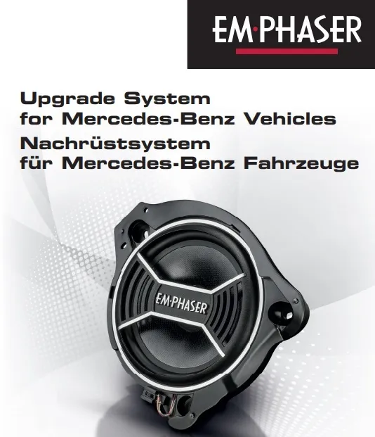 EMPHASER EM-MBSUBR Mercedes 20 cm front bass on the passenger side Plug ...