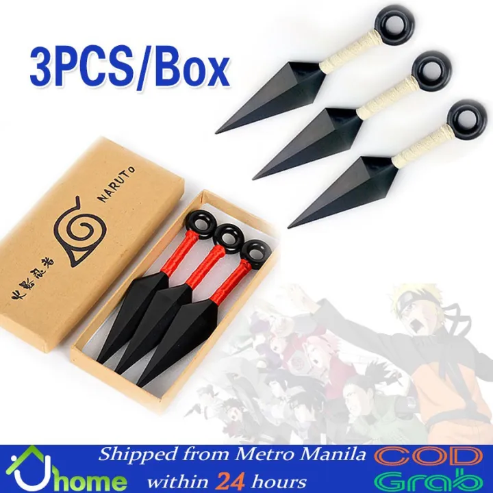 【SOYACAR】3pcs Ninja Uchiha Sasuke Hatake Kakashi Akatsuki Pain Kunai ...