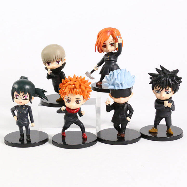 Action Figure JUJUTSU KAISEN isi 6 pcs Miniatur Topper Kue Pajangan ...