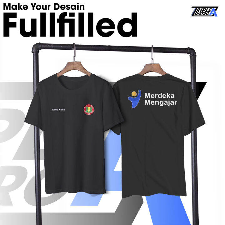 Kaos Logo Merdeka Mengajar Special by Triple A Distro | Lazada Indonesia
