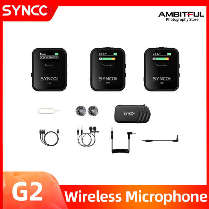 SYNCO G2A1 G2A2 Microphone Wireless Lavalier Microfone Mic System for ...