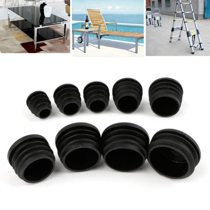 ADHRYKIU Anti Slip Plastic Home Chair Feet Blanking End Cap Tube Insert ...