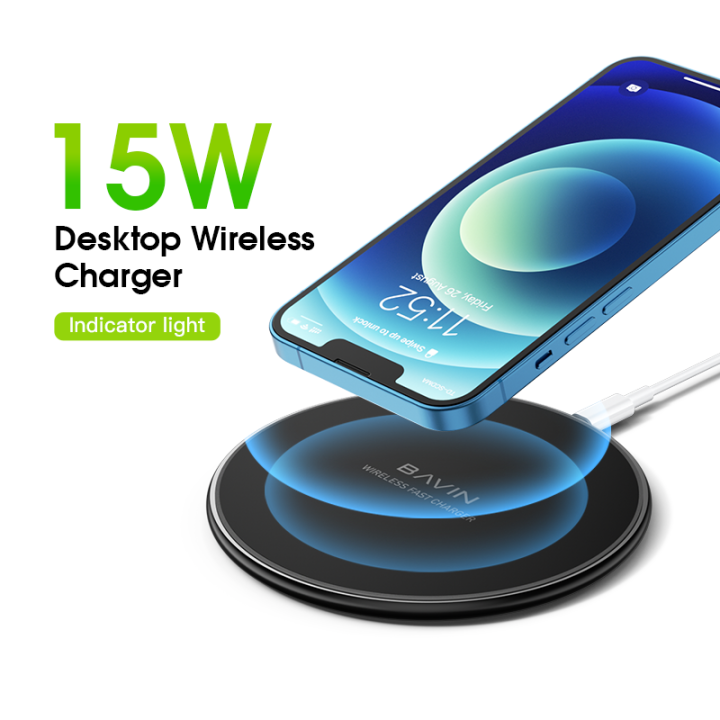 BAVIN PC017 15W Fast Wireless Charger | Lazada PH