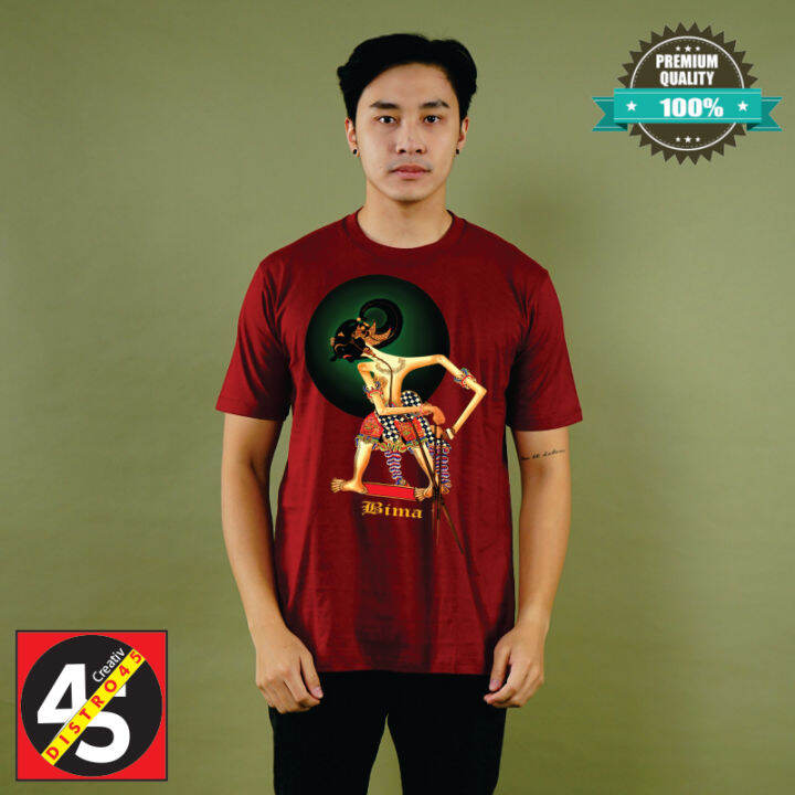 Kaos Wayang Bima Werkudara / T shirt Wayang Bima Terbaru / Baju Wayang ...