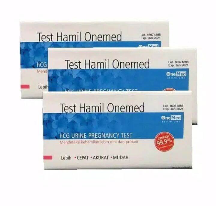 OneMed Tes Kehamilan Instant TEST PACK Hamil hCG Urine Pregnancy Tespek ...