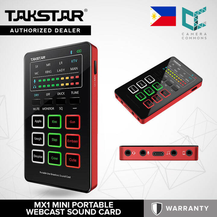 Takstar MX1 Mini Portable Webcast Sound Card | Lazada PH