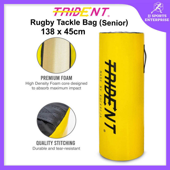 Trident Rugby Senior (138 x 45cm) Tackle Bag Tackling Cylinder Pad ...