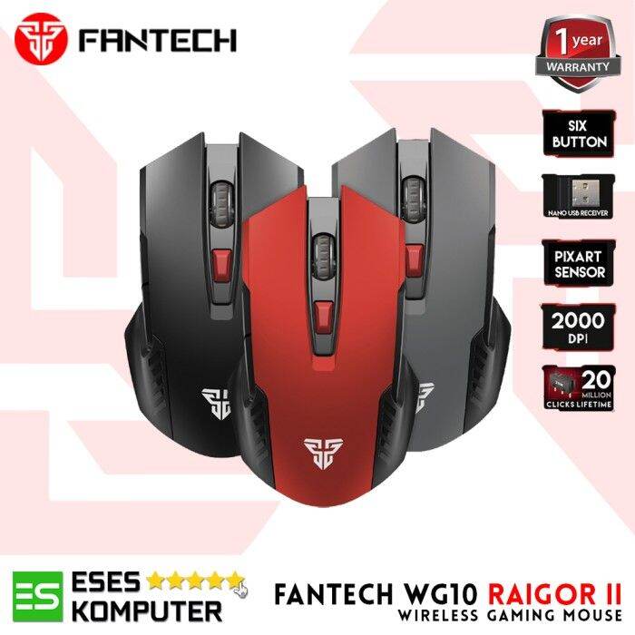 Mouse Fantech WG10 Raigor II Wireless | Mouse Gaming Wireless | Lazada ...