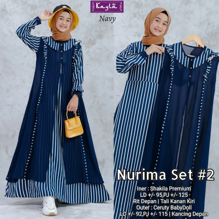 NURIMA SET GAMIS ANAK ORIGINAL BY KAYLA KIDS UNTUK ANAK 8-12 TAHUN | Lazada Indonesia