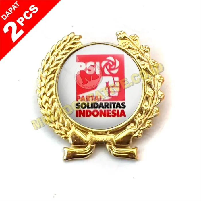 Pin Logo Partai Psi Pin Lencana Logo Partai Solidaritas Indonesia Wing Pin Partai Part 2 2pcs 