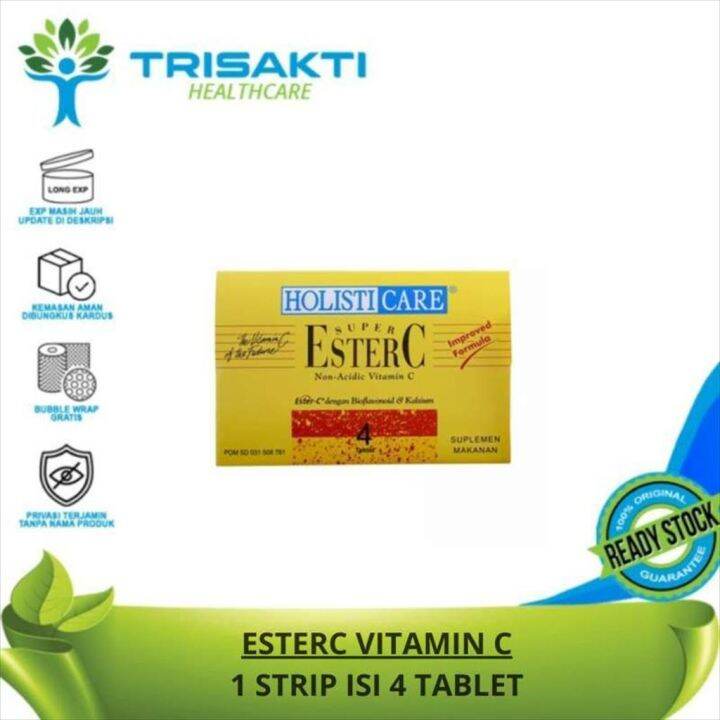 EsterC Vitamin C Strip isi 4 Tablet | Lazada Indonesia