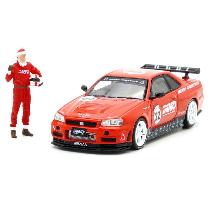iNNO 64 1/64 Nissan Skyline GT-R (R34) X'mas 2022 Special Edition ...