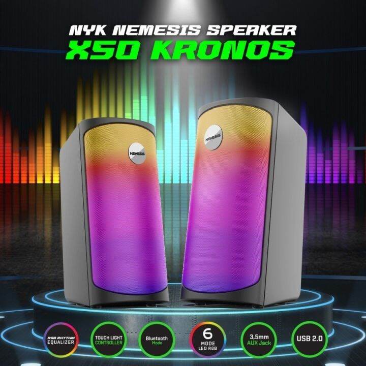 NYK Nemesis X50 Kronos Speaker Bluetooth RGB - Nyk X-50 | Lazada Indonesia
