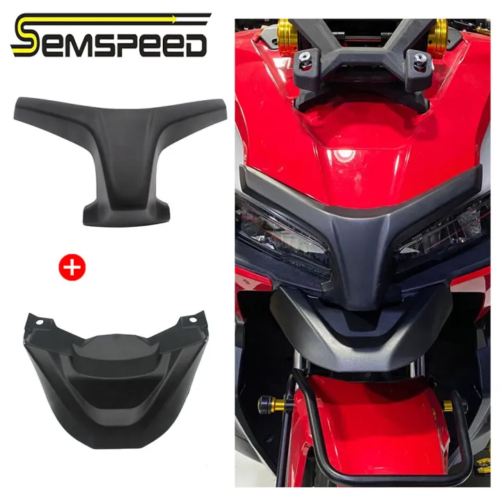 SEMSPEED Motorcycle Front Head Extension Beak / Nose Fairing Cover For Honda ADV150 ADV 150 2019 ...
