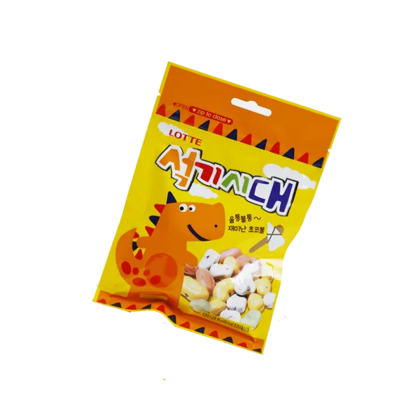 ขนมหิน รสชอคโกแลต ส่งตรงจากเกาหลี lotte stone age chocolate 90g [식품] 롯데 ...