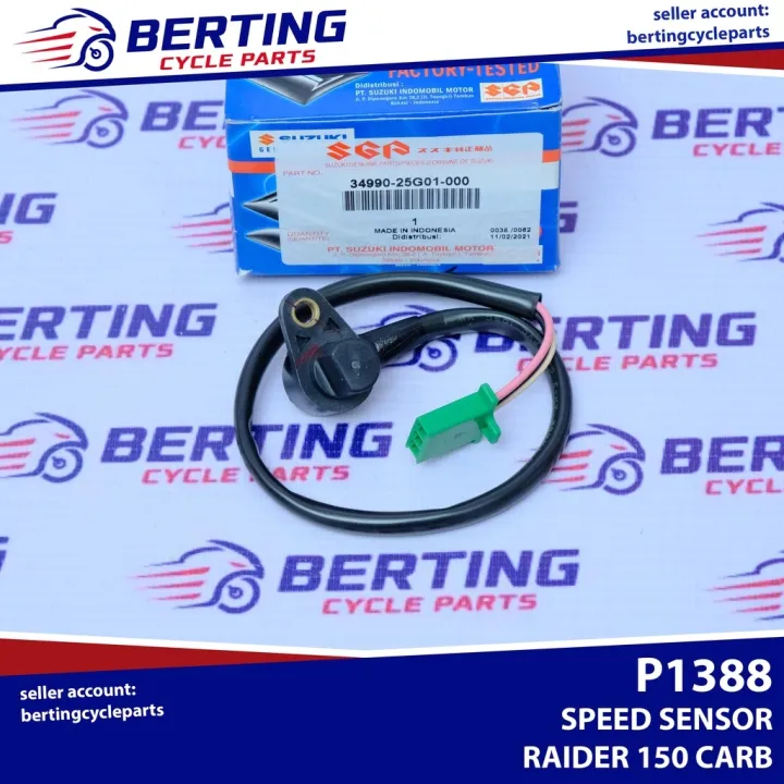 SGP SPEEDOMETER SENSOR Suzuki Raider 150 Carb Genuine 34990-25G01-000 ...