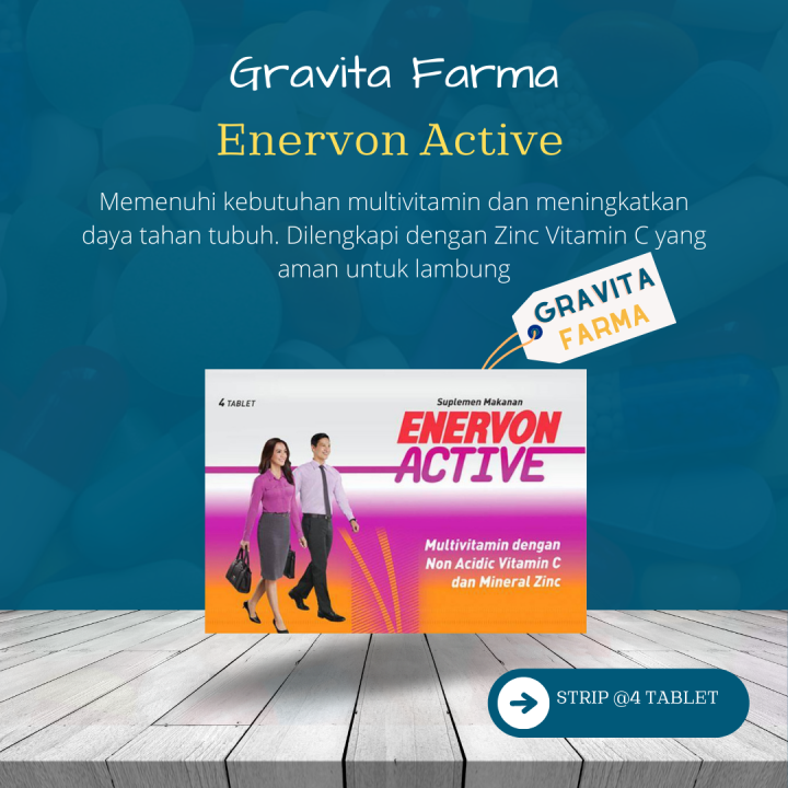 Enervon C Active Strip 4 Tablet | Lazada Indonesia