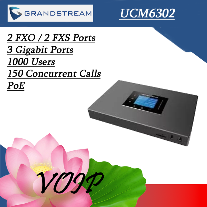 Grandstream UCM6302 - 2 FXO, 2FXS, 1000 Users | Lazada PH