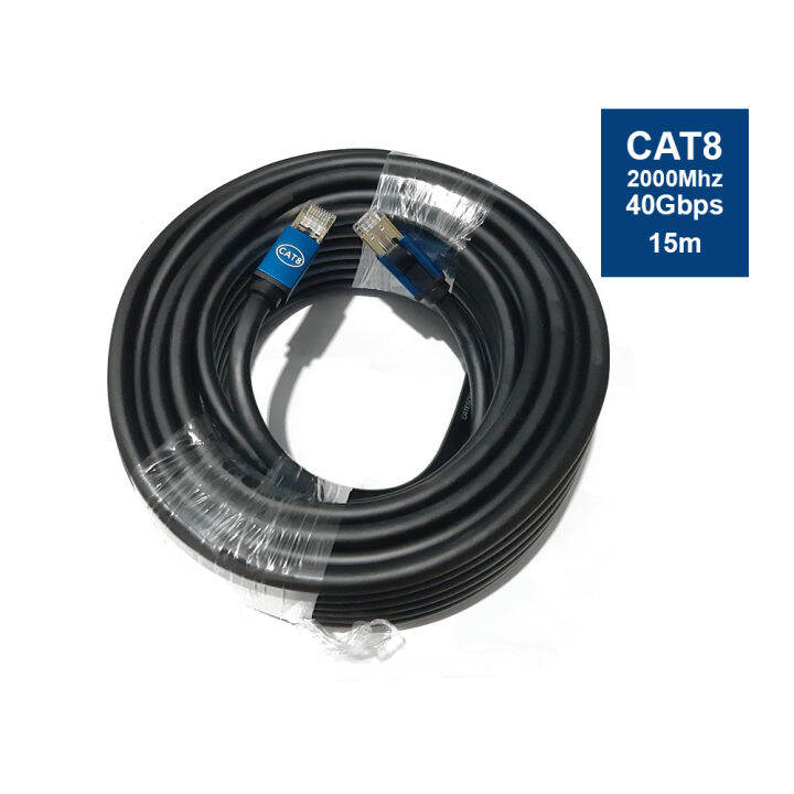 Kabel Round Cat 8 Patch Cord Ethernet UTP Cable 15 Meter | Lazada Indonesia