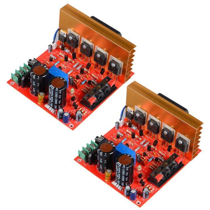 2X Power Amplifier Audio Board 180W+180W 2.0 Channel FET Speaker ...