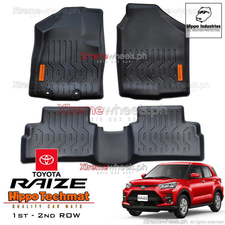 Toyota Raize 2022-2024 1st-2nd row Hippo Version 2 Deep Dish Matting ...