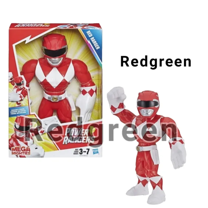 mega red ranger mighties power rangers RED ranger artikulasi playskool ...