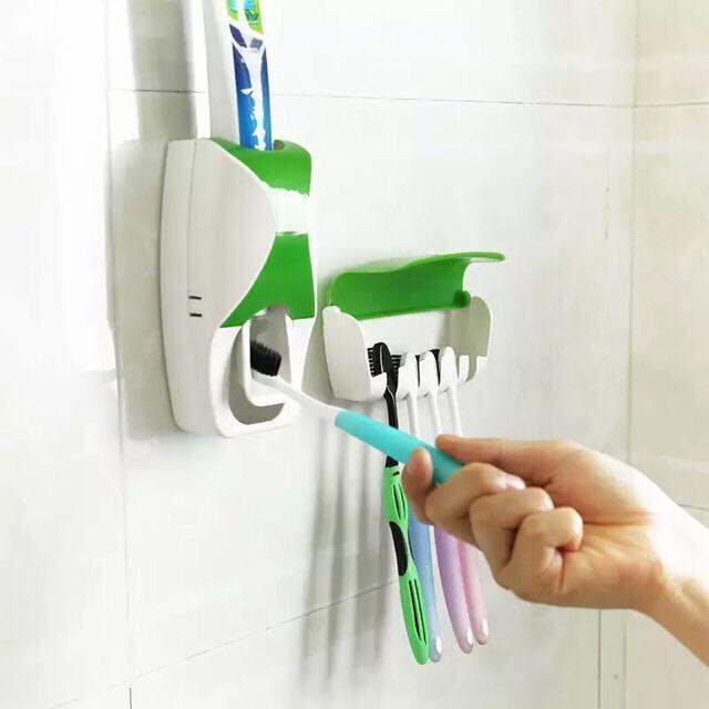 fashion58.home Touch Me Hands-Free Toothpaste Toothbrush Dispenser ...