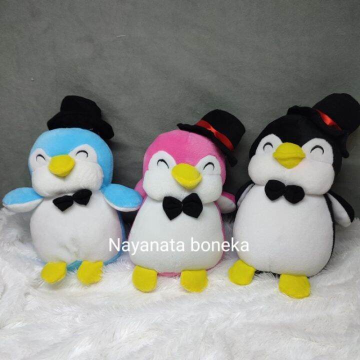 Boneka pinguin topi pita 35cm 5varian warna berkualitas SNI | Lazada ...