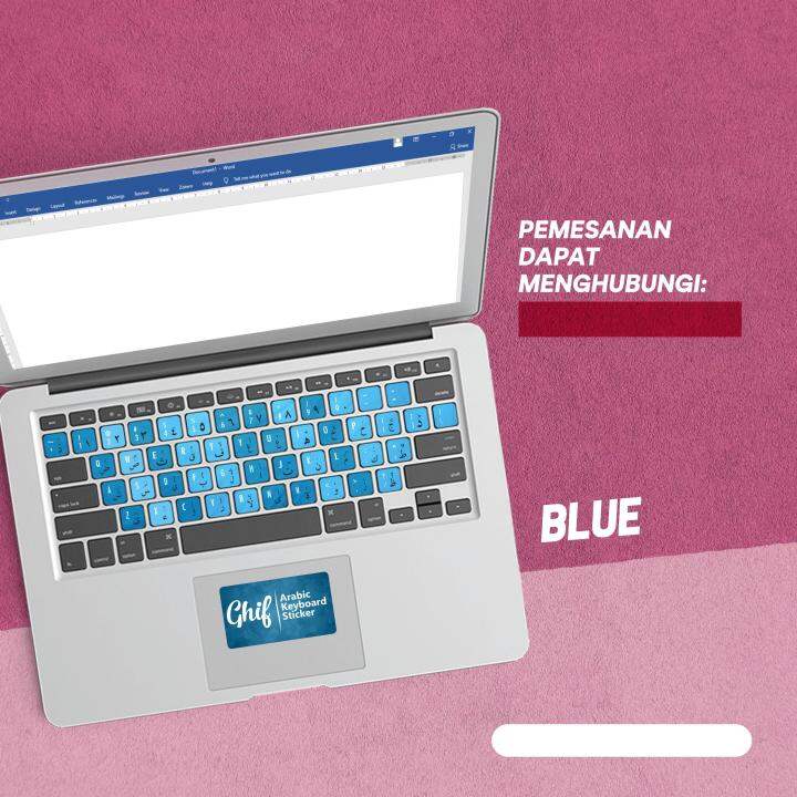 Stiker Keyboard Arab untuk Mengetik Bahasa Arab di Laptop pc sticker ...