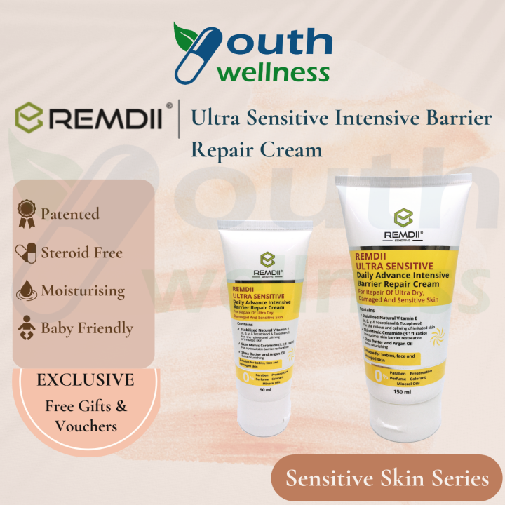 Remdii Ultra Sensitive Series Moisturising Barrier Repair Cream (Eczema ...