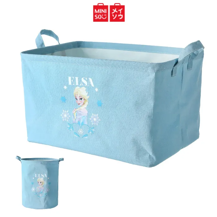 Miniso Frozen Collection Fabric Storage Basket Storage Bucket | Lazada PH