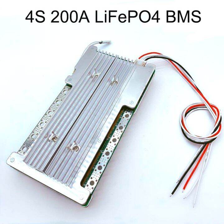 4S 200A Lifepo4 BMS 12.8V, 14.4V สำหรับแผ่นป้องกัน Lifepo4 3.2V กระแสสูงพร้อมการป้องกันที่สมดุล ...