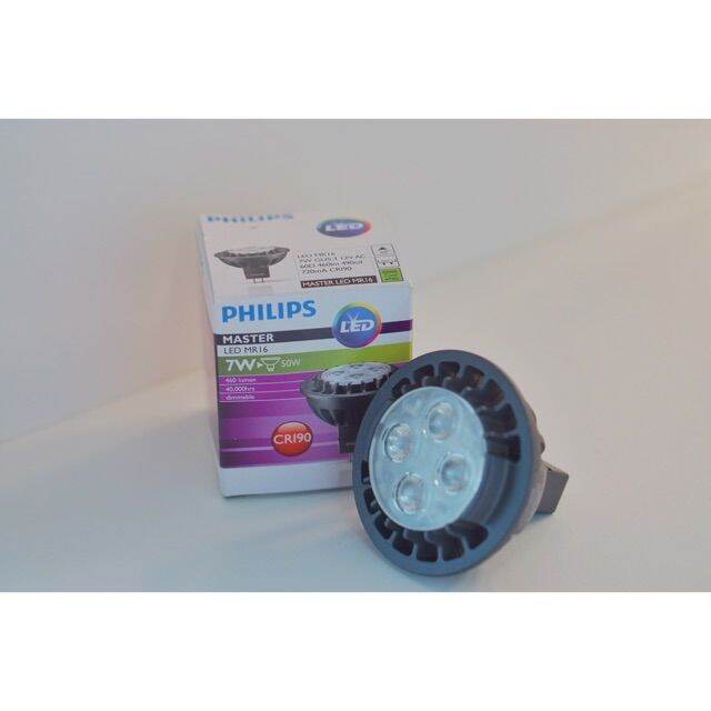 LUMITRON หลอด LED 7W MR16 12V 60DG แสงคูลไวท์ PH_MARTER LED 7-35W 12V แบรนด์ PHILIPS#LEDMR16-7W ...