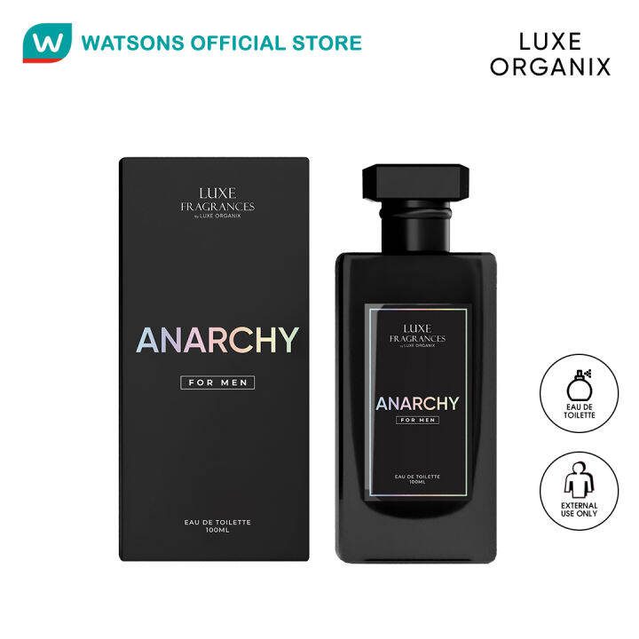 LUXE ORGANIX Fragrances Anarchy for Men Eau de Toilette 100ml | Lazada PH