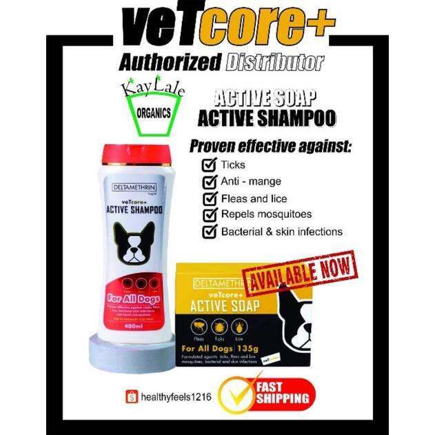 Vetcore soap 135g /Active Shampoo 400ml | Lazada PH