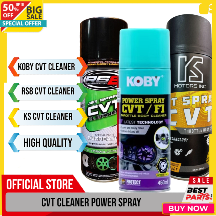 CVT CLEANER POWER DEGREASER JET SPRAY 450ML/600ML (KOBY/RS8/KS) | Lazada PH