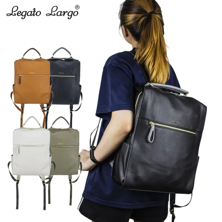Legato Largo PU Leather Backpack | Lazada PH