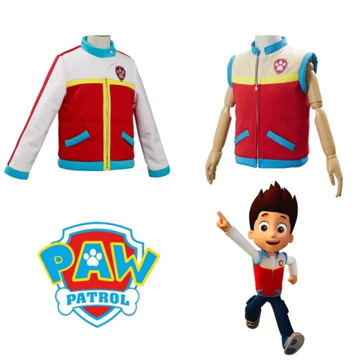 PAW Patrol Ryder Captain Vest Jacket Costumes Kids Adult Cosplay Party ...