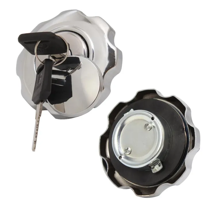 Motorcycle Universal Aluminum Fuel Gas Tank Cap Cover Lock Set For ...