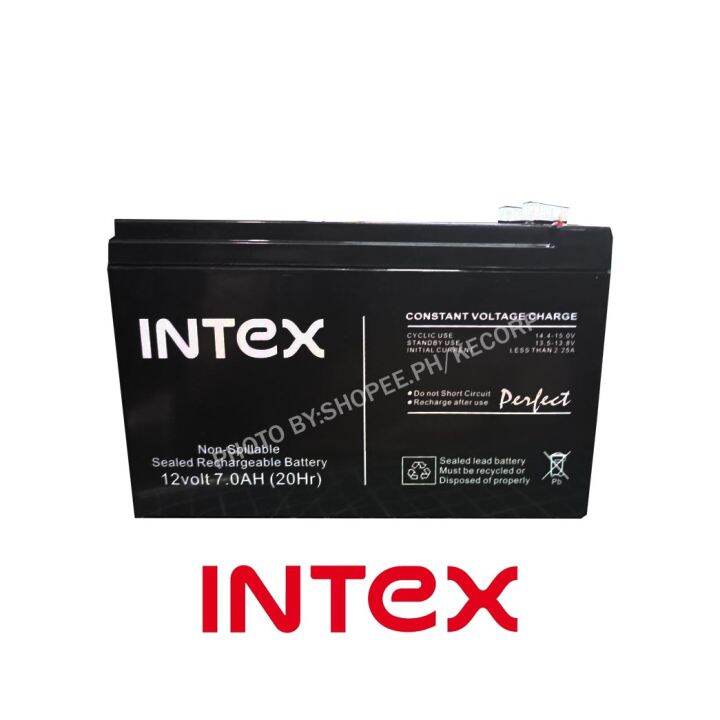 Intex UPS Battery 7.0Ah Lead Acid Battery Sealed for 650VA UPS L2 ...