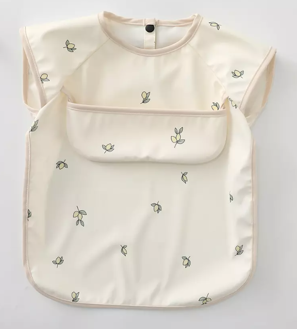 Baby Led Weaning No Mess Short Sleeve Waterproof Bibs | BLW Sleeveless ...