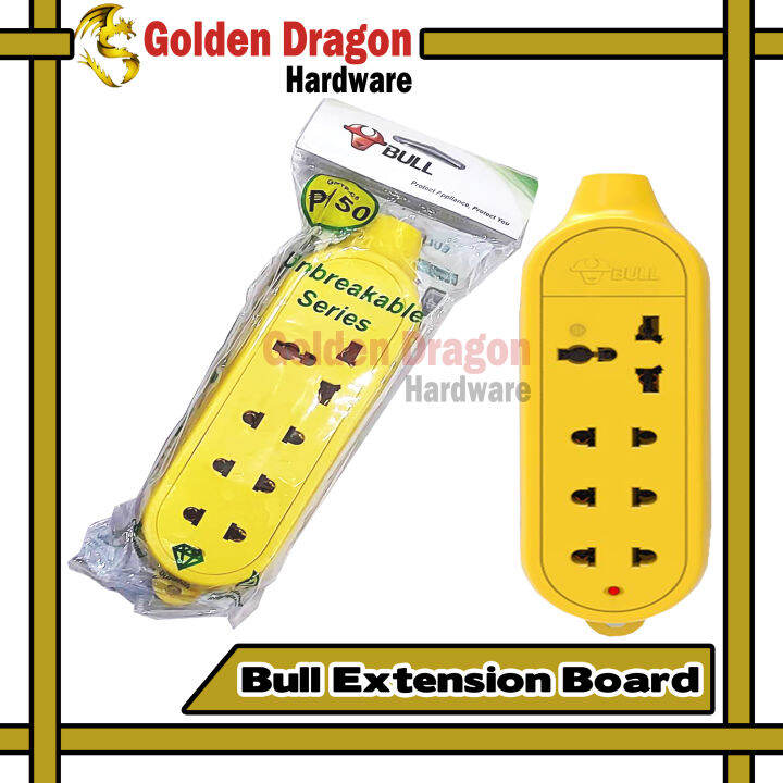 Bull Unbreakable Series 4-Outlet Extension Socket- (GNTP-C5)- without ...