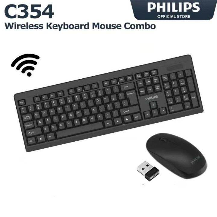 Philips C234/C354 Wireless/wired office Keyboard Mouse Combo Set FOR PC ...
