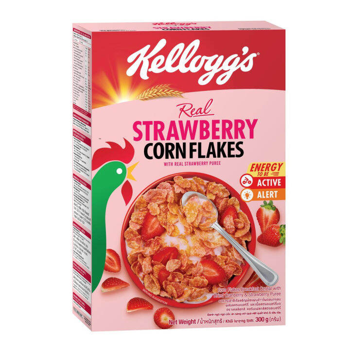 Kelloggs Strawberry Corn Flakes 300 g | Lazada