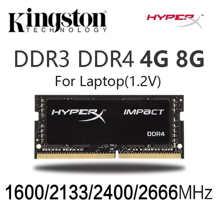 24h shipKingston Hyperx Impact Laptop DDR4 RAM 4GB 8GB 2133Mhz 2400Mhz 2666Mhz 1.2V PC4 Memory ...