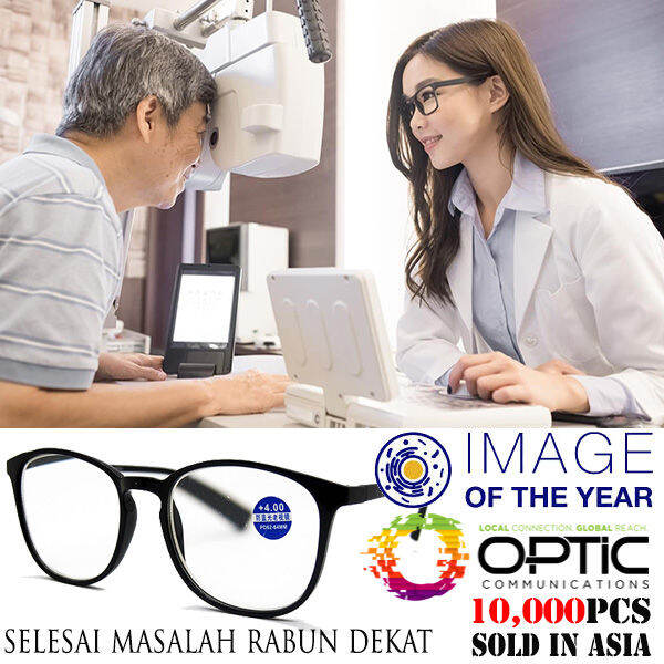 CERMIN MATA UNISEX RABUN DEKAT JENIS BINGKAI RINGAN CRYSTAL CLEAR DARI ...