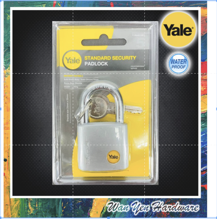YALE SOLID BRASS PADLOCK Y120/50/127/1 (50MM) | Lazada