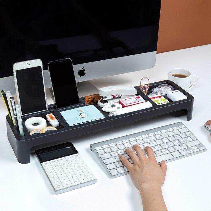 【Mainit ang ulo】 Desktop Organizer Computer Monitor Keyboard Storage ...