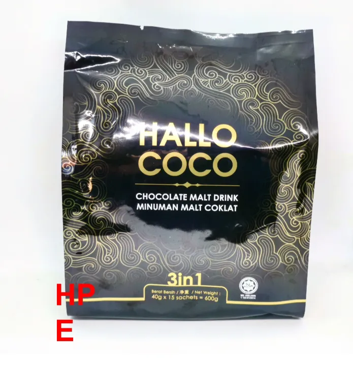 Chang Jiang HALLO COCO 3in1 CHOCOLATE Malt Drink (40gmX15’s) 怡保长江/長江三合一巧克力 Minuman Malt Coklat ...